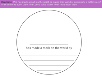 Making A Mark: Describing A Hero - Dot Day Activity